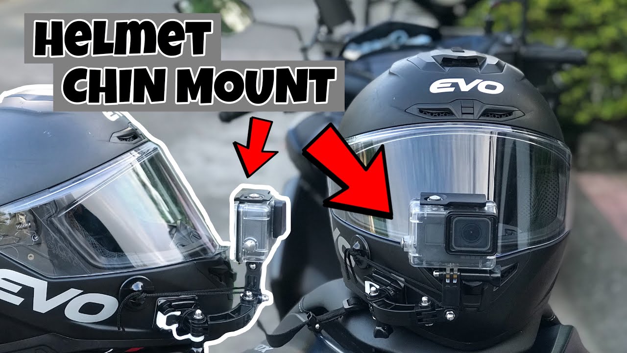HELMET CHIN MOUNT FOR ACTION CAMERA || INSTALLATION - YouTube