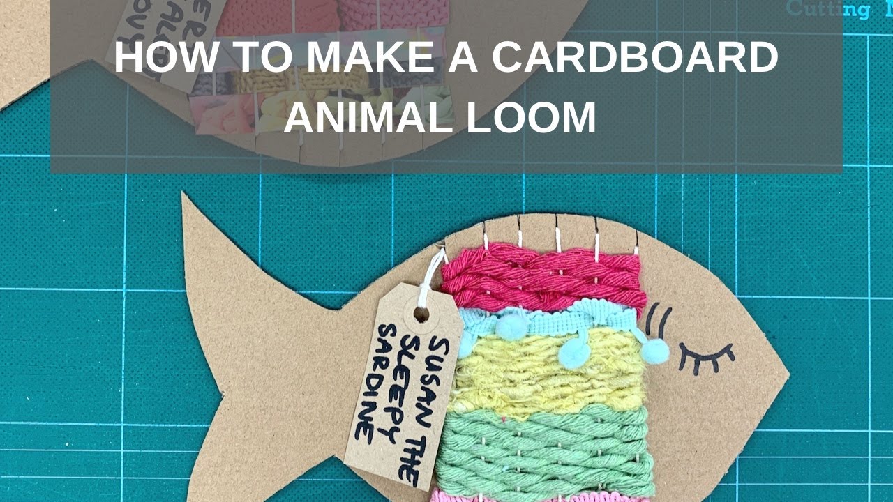 Weaving for Kids: Cardboard Animal Loom - YouTube