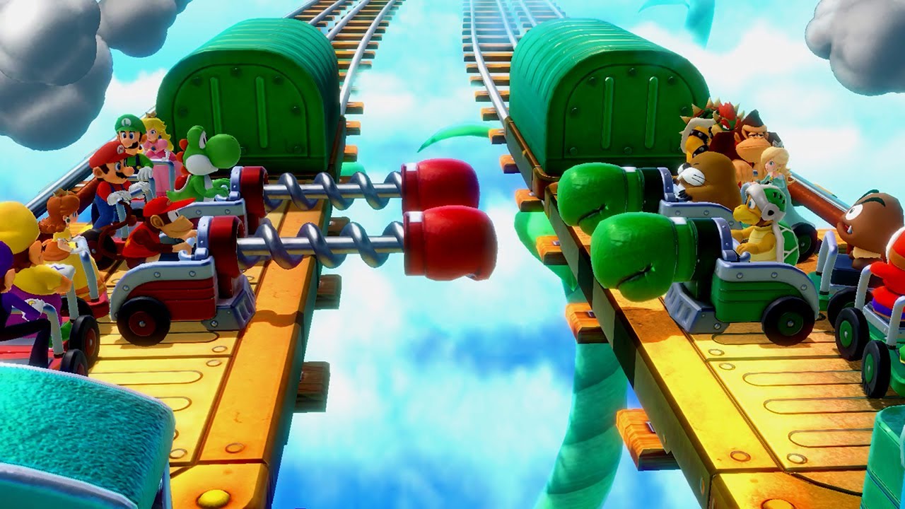 Super Mario Party - Yoshi vs Diddy Kong vs Monty Mole vs Hammer Bro ...