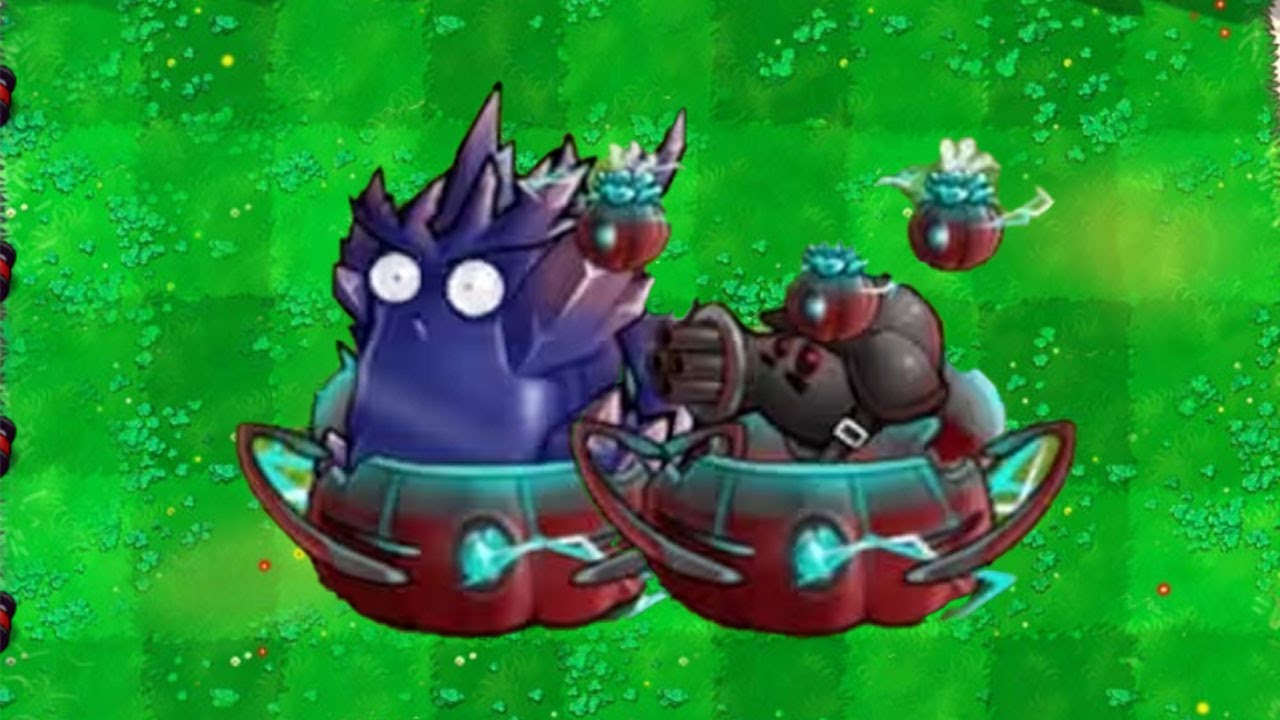 PvZ Fusion 2 - Laser Pumpkin + Destruction Mushroom Gatling Shooter ...