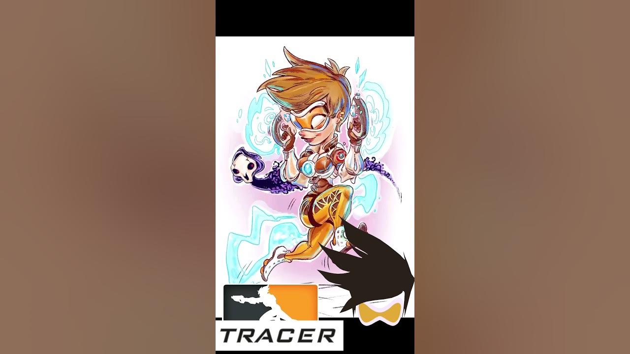 Tracer Overwatch Fan Art Time Lapse Youtube