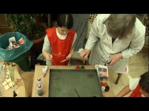 Küçük ebru sanatçıları / Little \