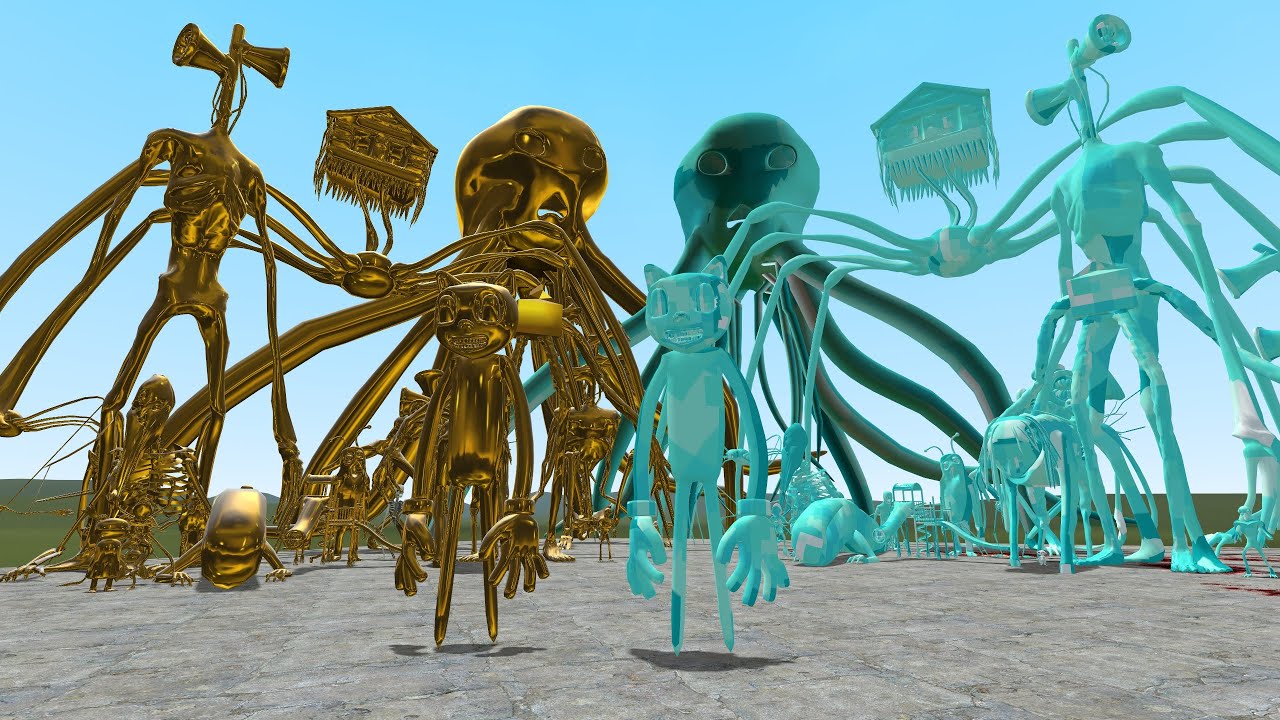 ALL DIAMOND AND GOLDEN TREVOR HENDERSON CREATURES!! Garry's Mod Sandbox ...