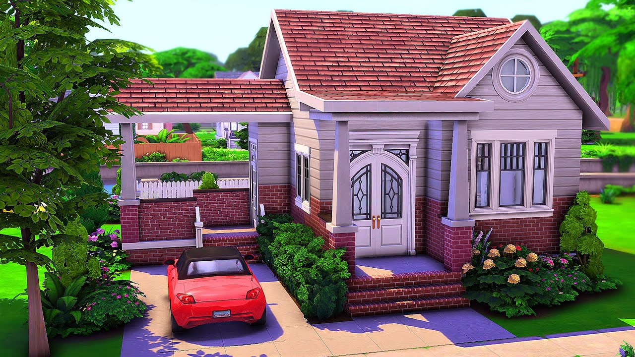 Tiny Starter Home | The Sims 4 Speed Build - YouTube