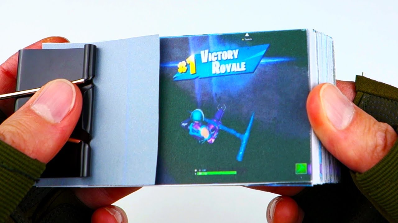 Fortnite Flipbook Animation - Sniper - Victory Royale - YouTube
