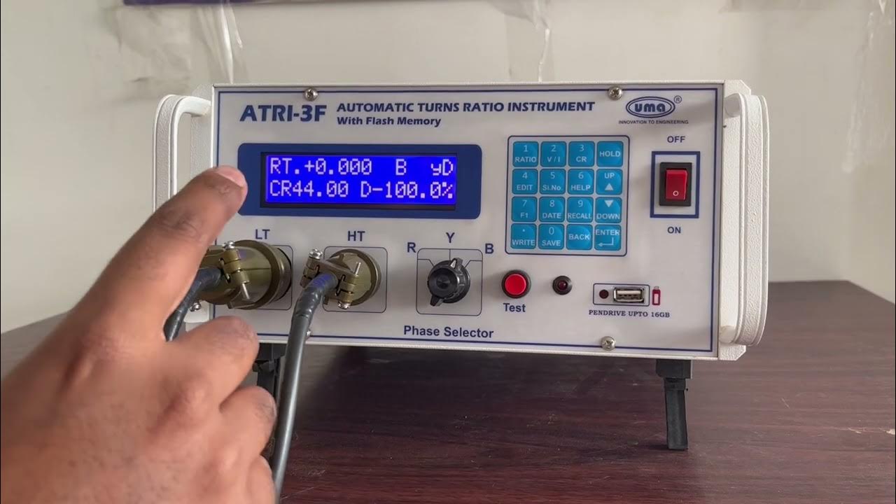 Automatic Transformer Turn Ratio Instrument (ATRI-3F) - YouTube