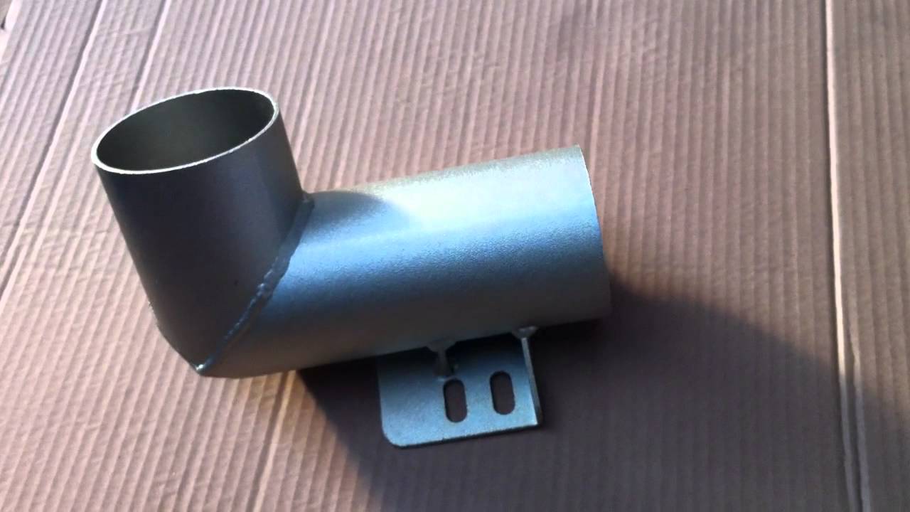 Exhaust pipe elbow backhoe loader - YouTube