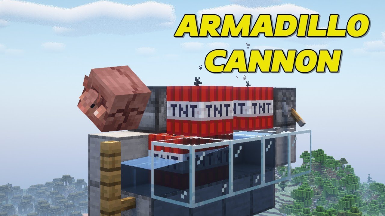 The Armadillo Cannon: Minecraft's best weapon - YouTube
