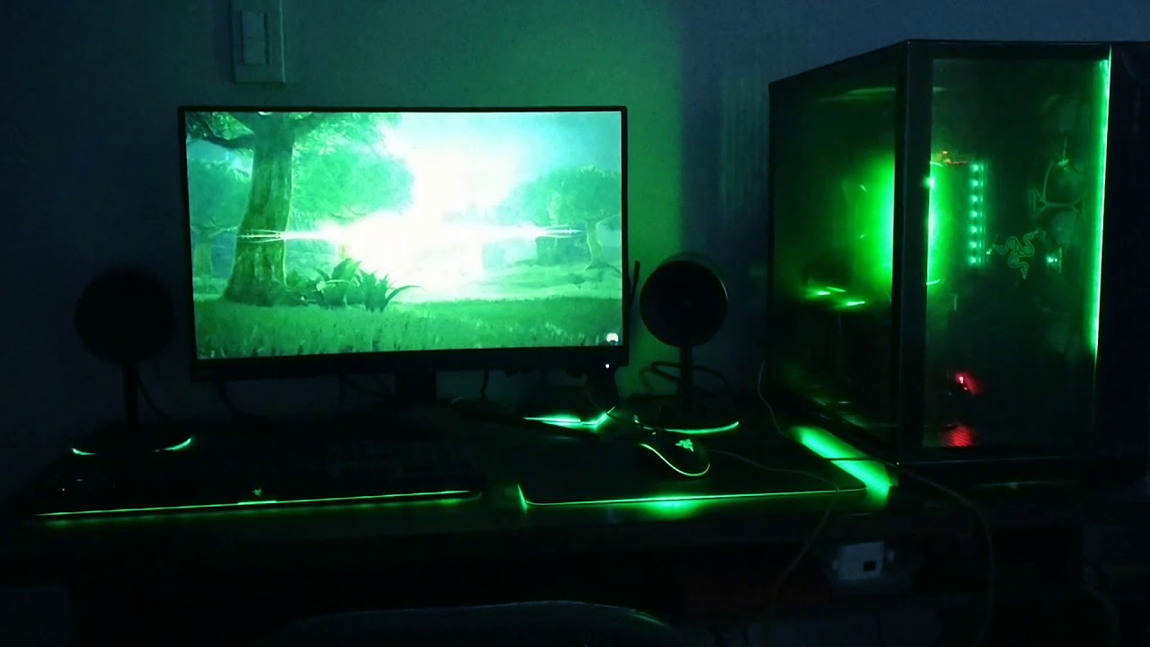 Razer keyboard visualizer late 2019 Zelda song - YouTube