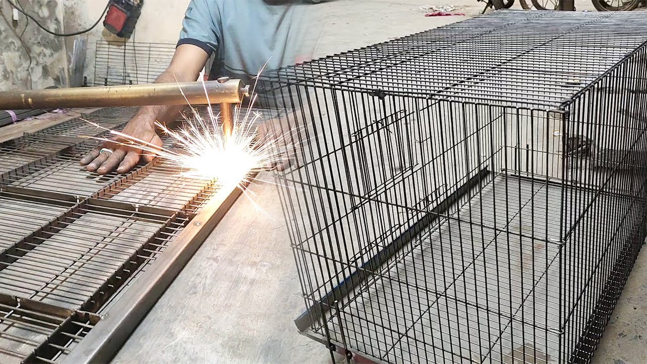 High Quality Beautiful Bird Cage Making Process in a Mini Factory - YouTube