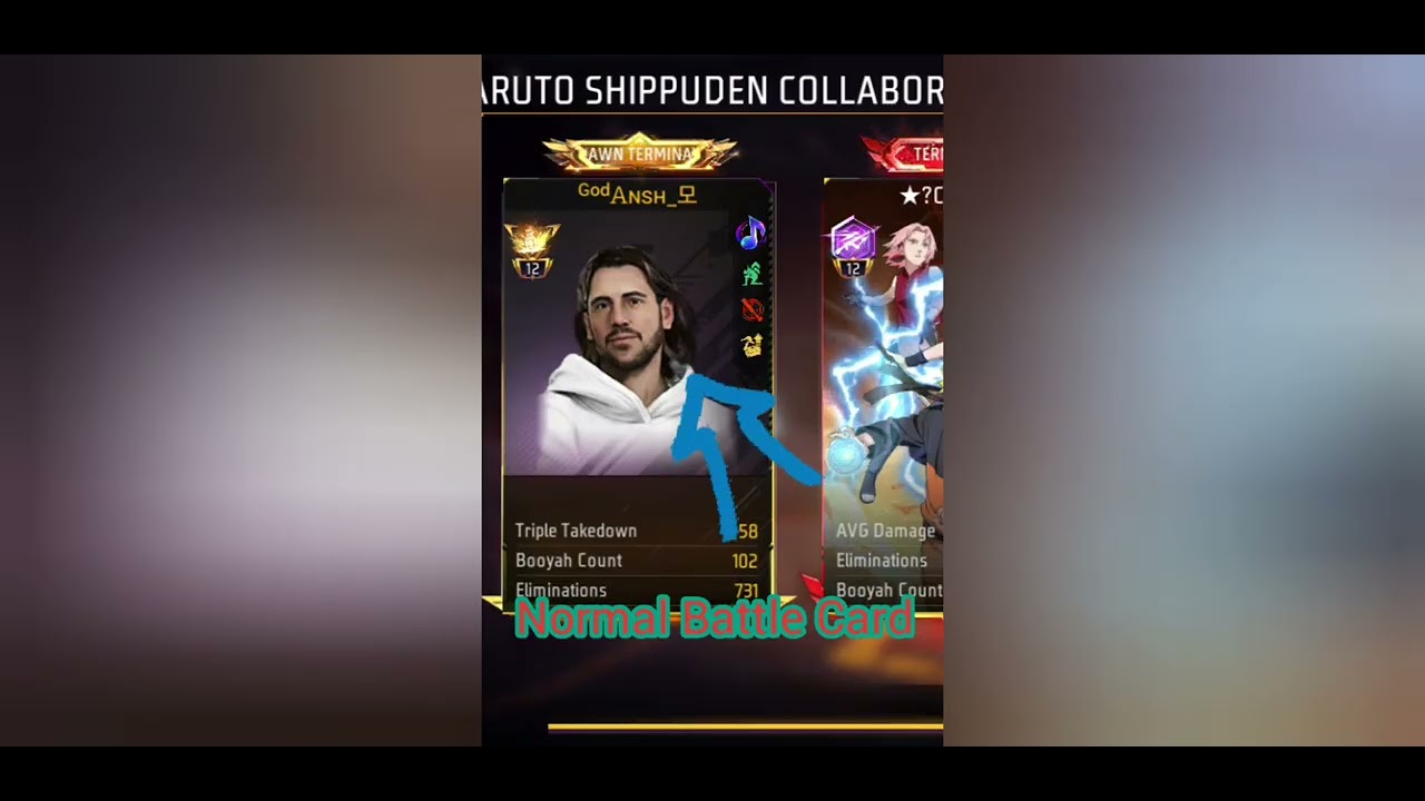 New Naruto battle card 🥶 free fire new Battle card || free fire X ...