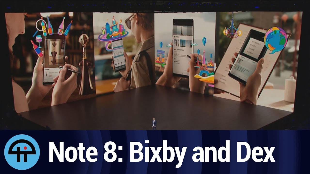 Samsung Galaxy Note 8: Bixby and Dex - YouTube
