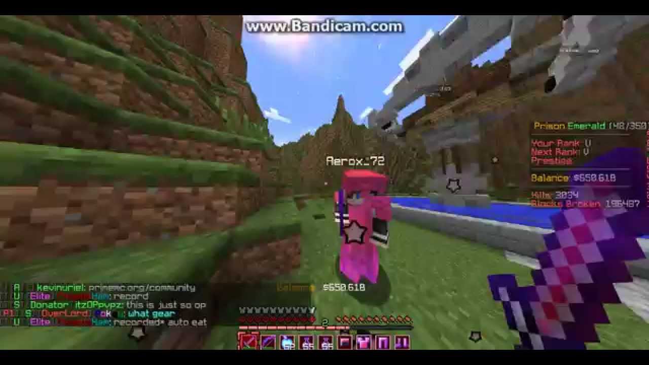 PrimeMC Prison Emerald Hacker - YouTube