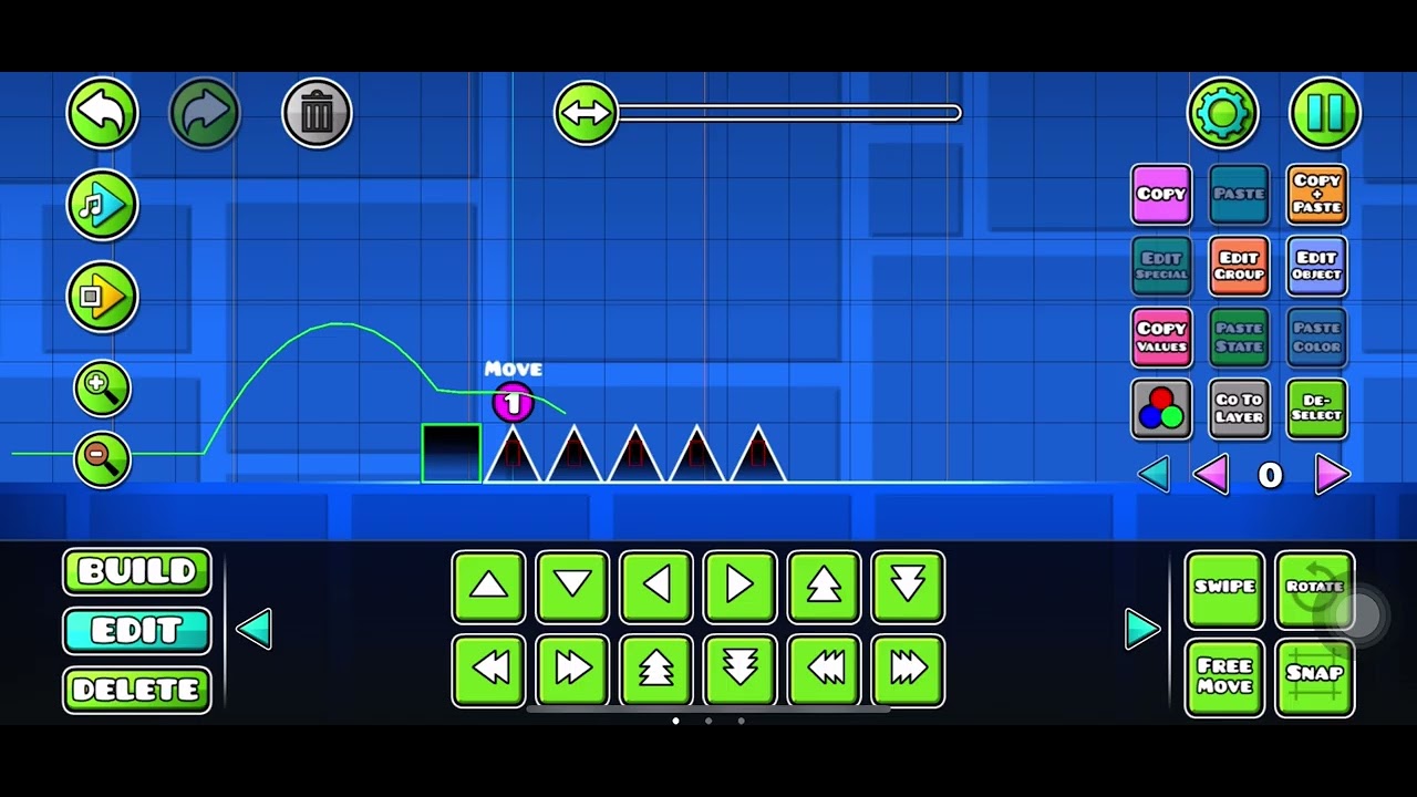 How to go infinite speed in geometry dash - YouTube