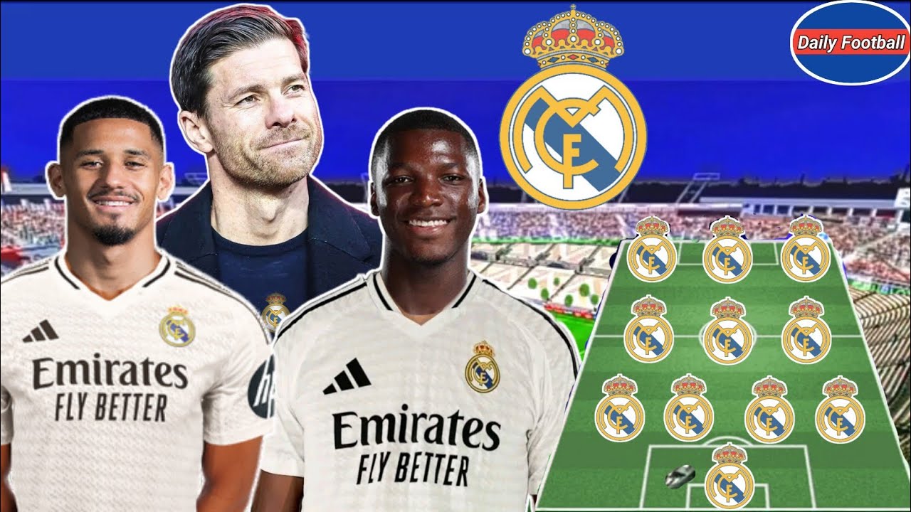Xabi Alonso Dream Lineup For Real Madrid 😍 Saliba & Caicedo To Madrid ...