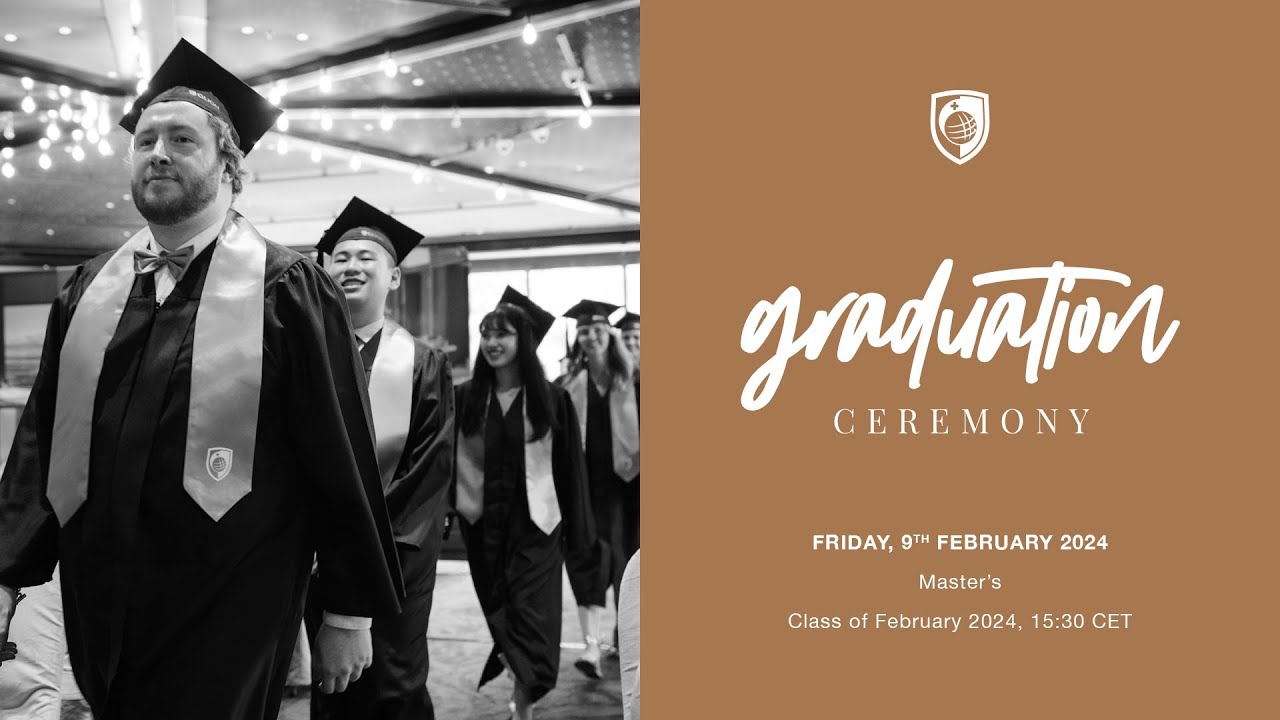 Glion Graduation Ceremony - Master's: 9th of February 2024 - YouTube
