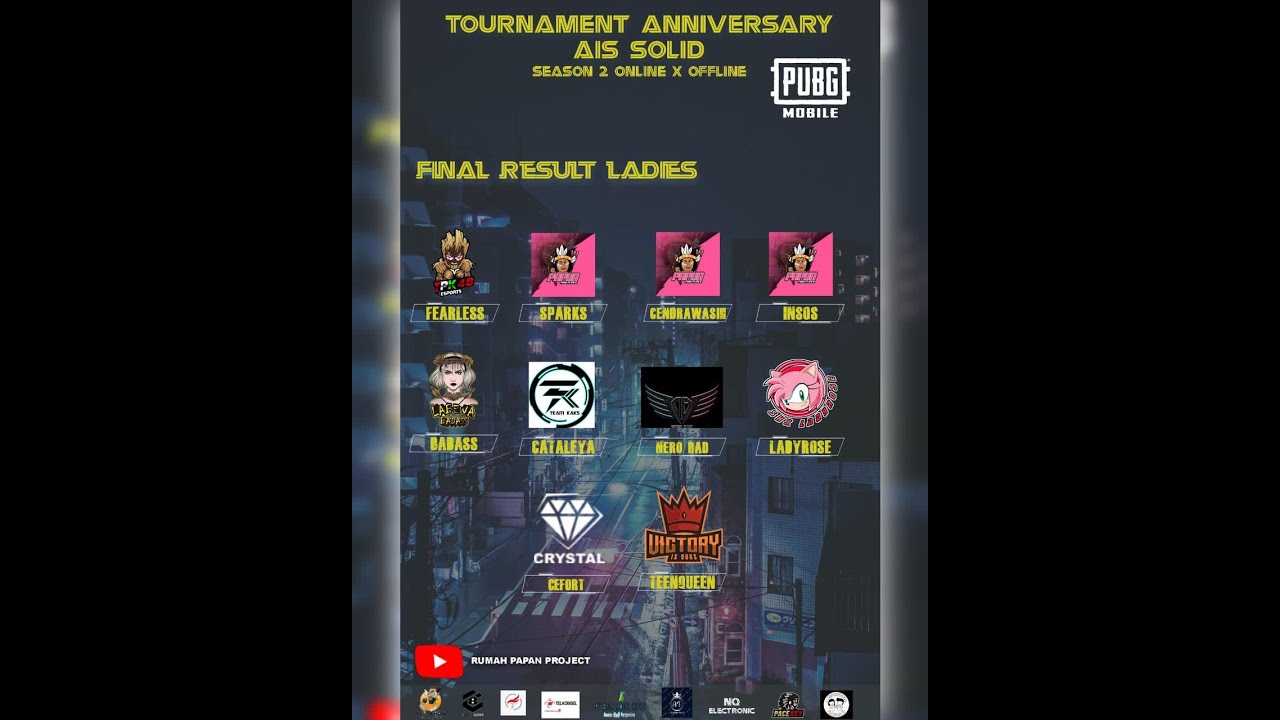 LIVE!!! FINAL | PUBG MOBILE OFFLINE LADIES TOURNAMENT | SPECIAL 2ND ...