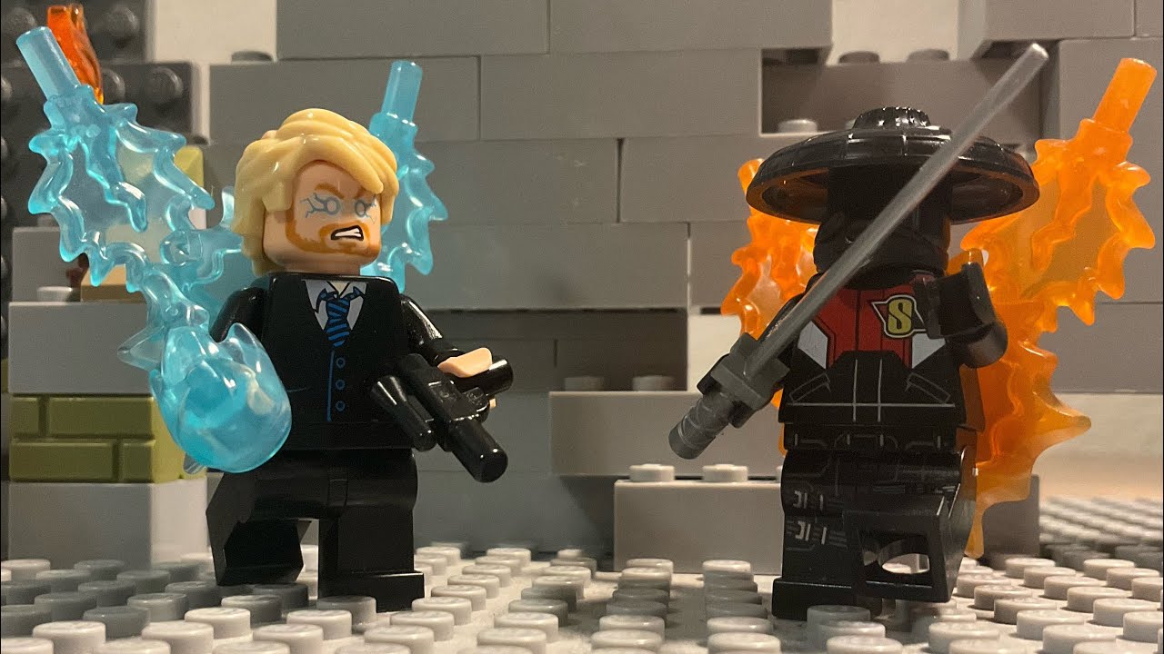 Lego Hitman vs swordsman fight scene || Stop motion - YouTube