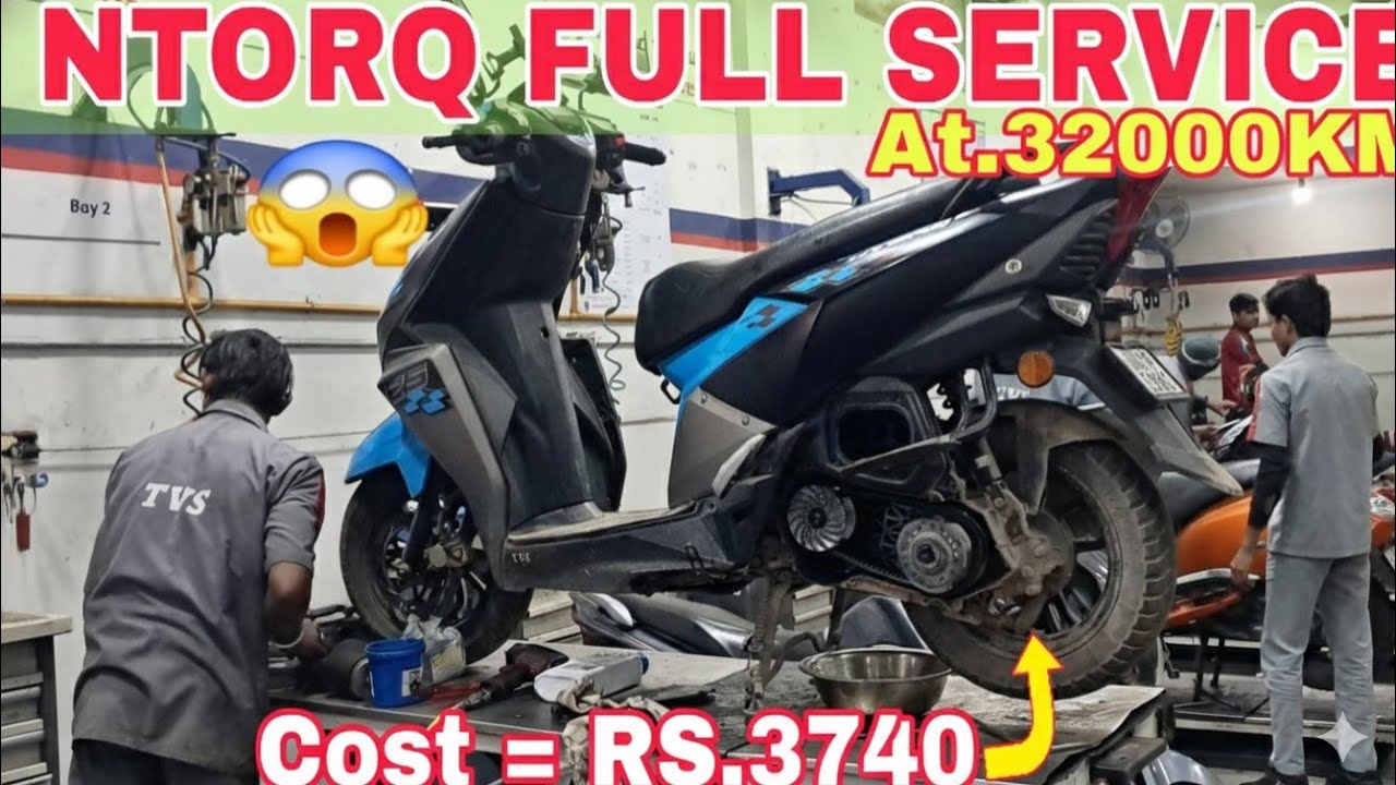TVS NTORQ Full Service Process || Making it Smooth Again! 🚀 - YouTube