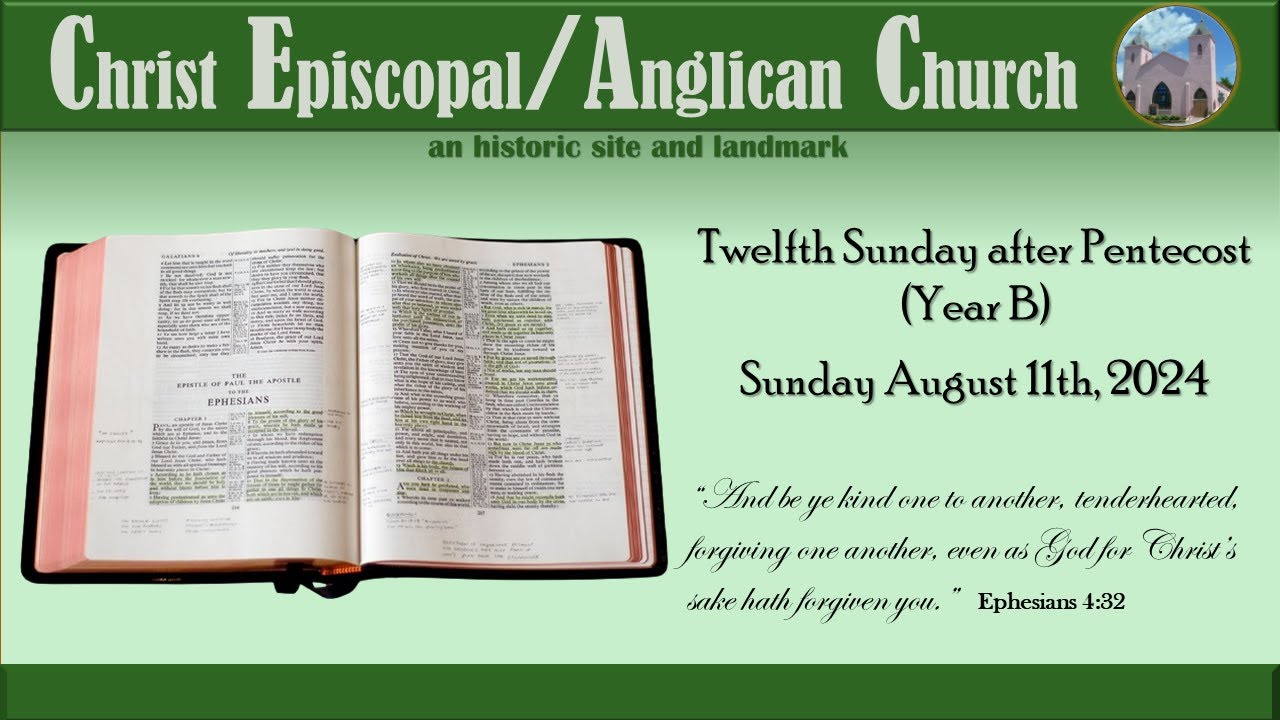 Twelfth Sunday after Pentecost - Proper 14 (Year B) - YouTube