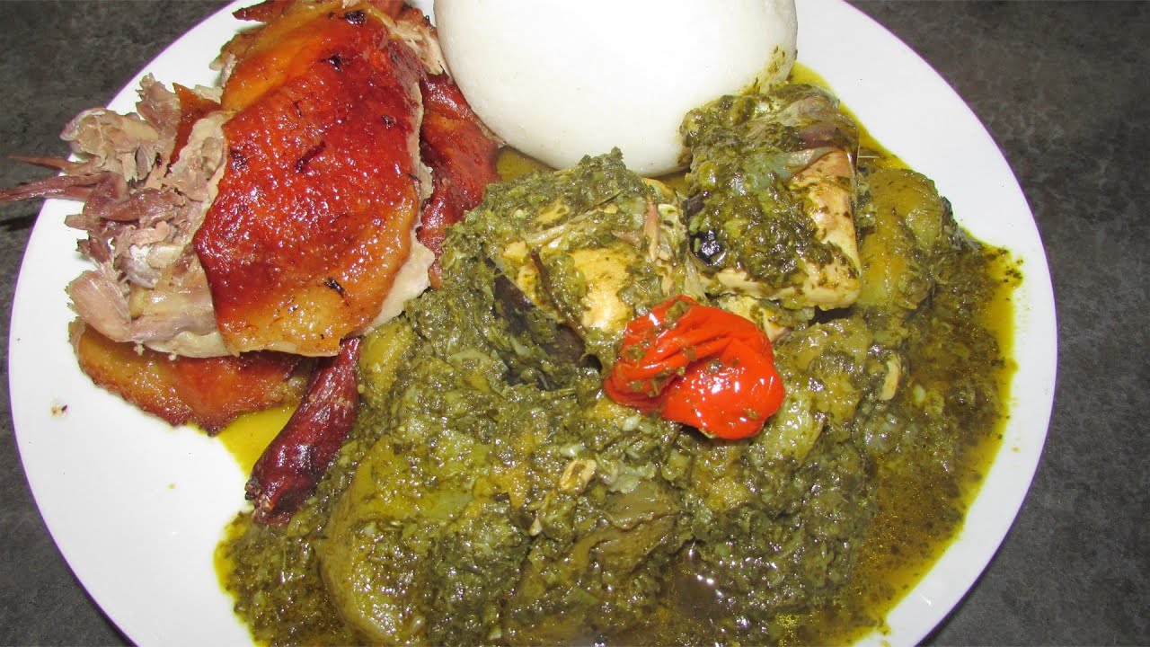 Congolese Food: Pondu (Cassava Leaves Stew) & Malangwa (Fish) - YouTube