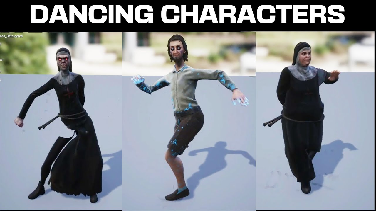 Dancing Characters In Evil Nun Broken Mask + Maze puzzle - YouTube