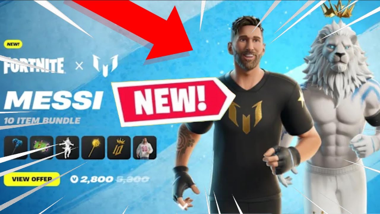 New MESSI SKIN in FORTNITE! (FORTNITE) - YouTube
