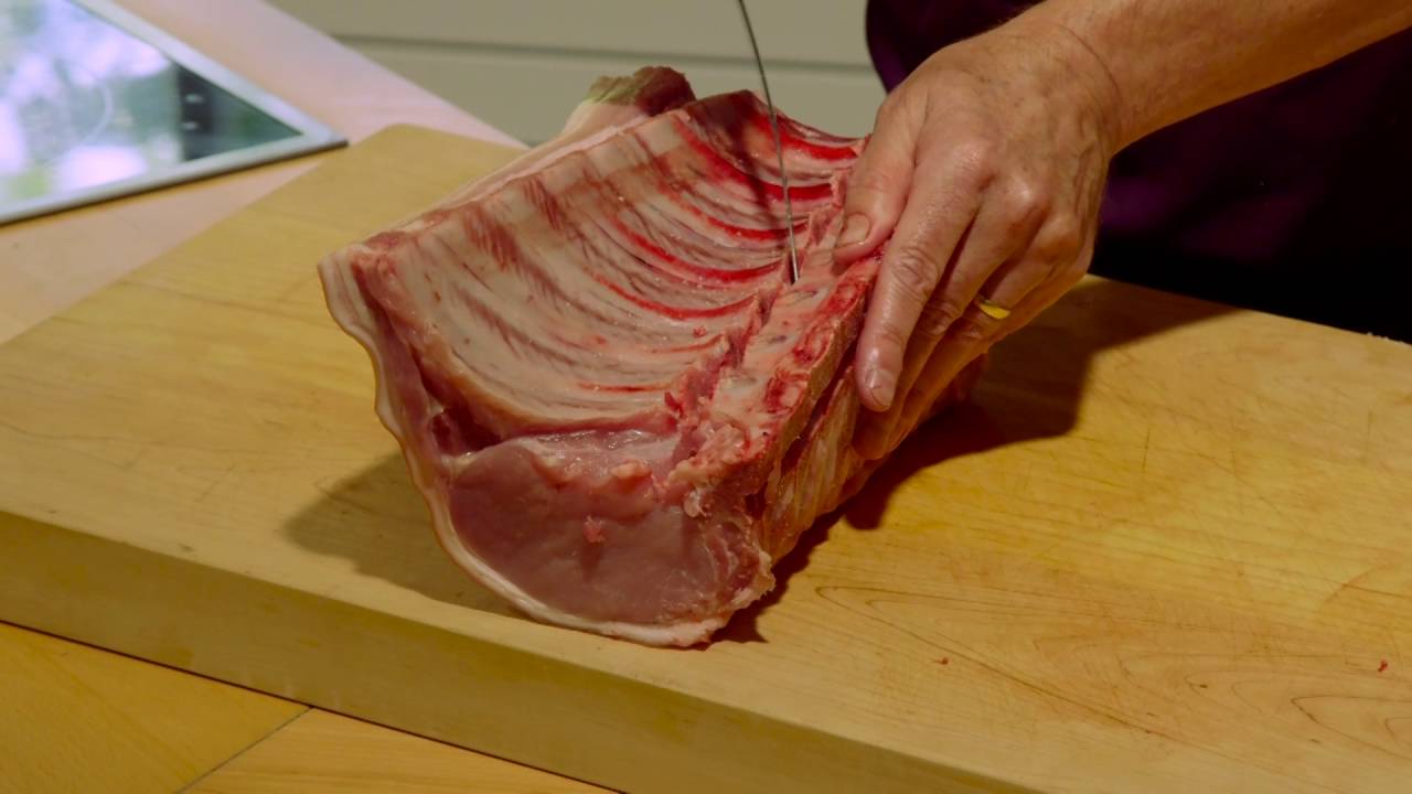 Learn how to prepare a french trimmed rack of pork - The School of ...