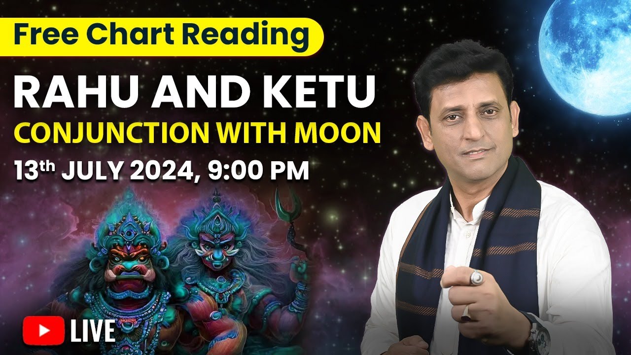 Rahu and Ketu Conjunction with Moon | Free Chart Reading #live #rahu # ...