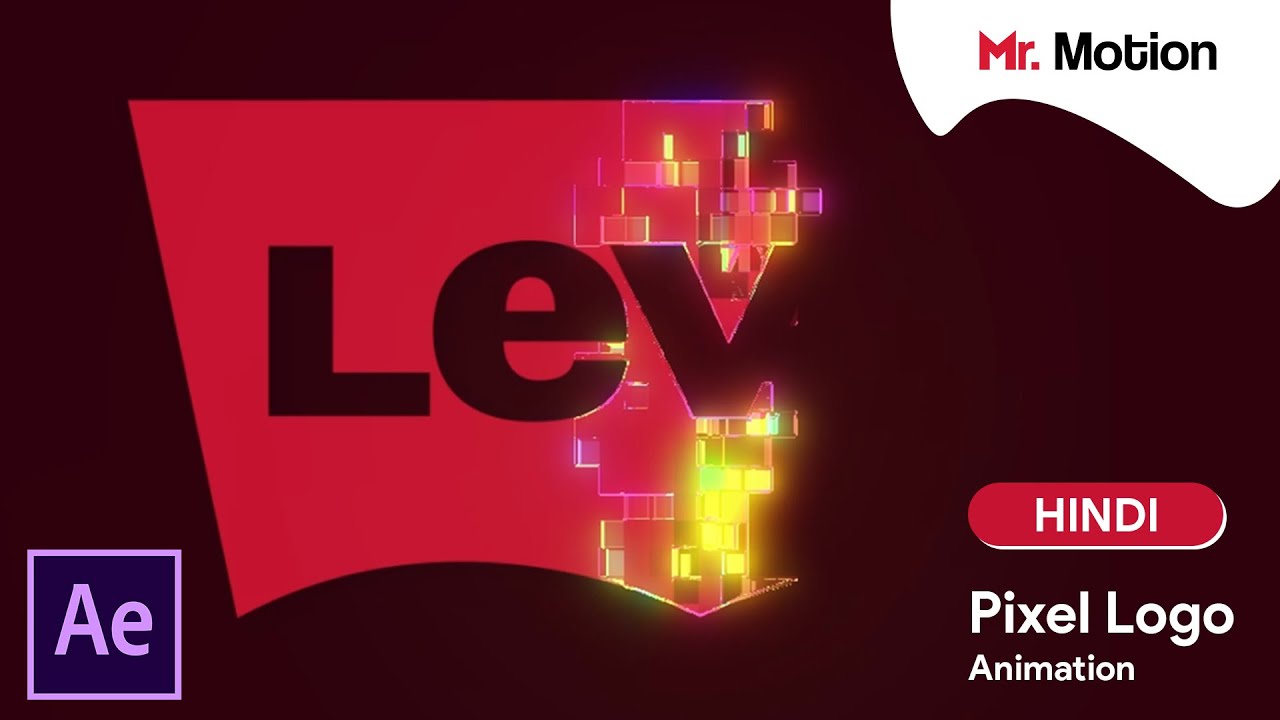 Crystal glossy logo animation in Hindi | Pixel Logo Animation Tutorial ...