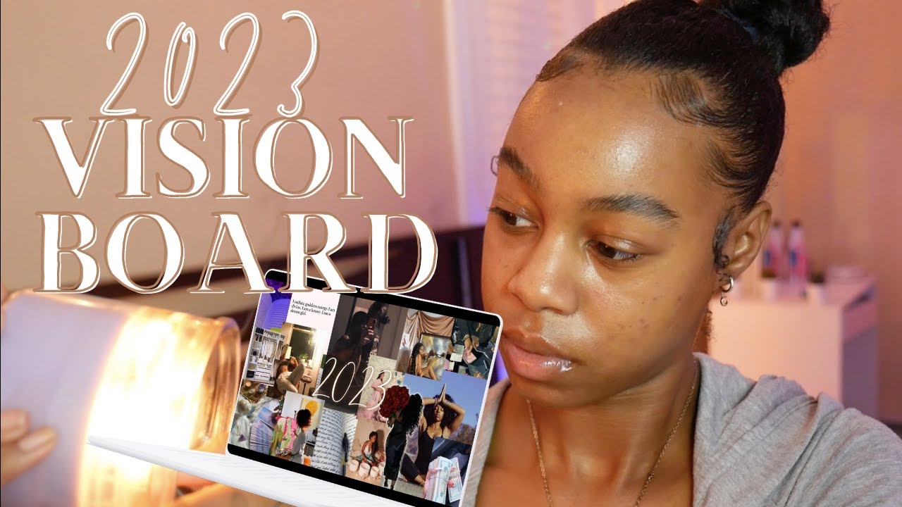 HOW TO MAKE A VISION BOARD 2023 + 2023 RESET VLOG + DIGITAL VISION ...