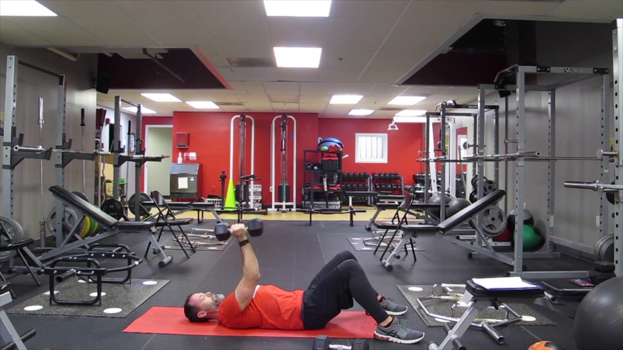 Single-Arm Dumbbell Floor Press Variations - YouTube