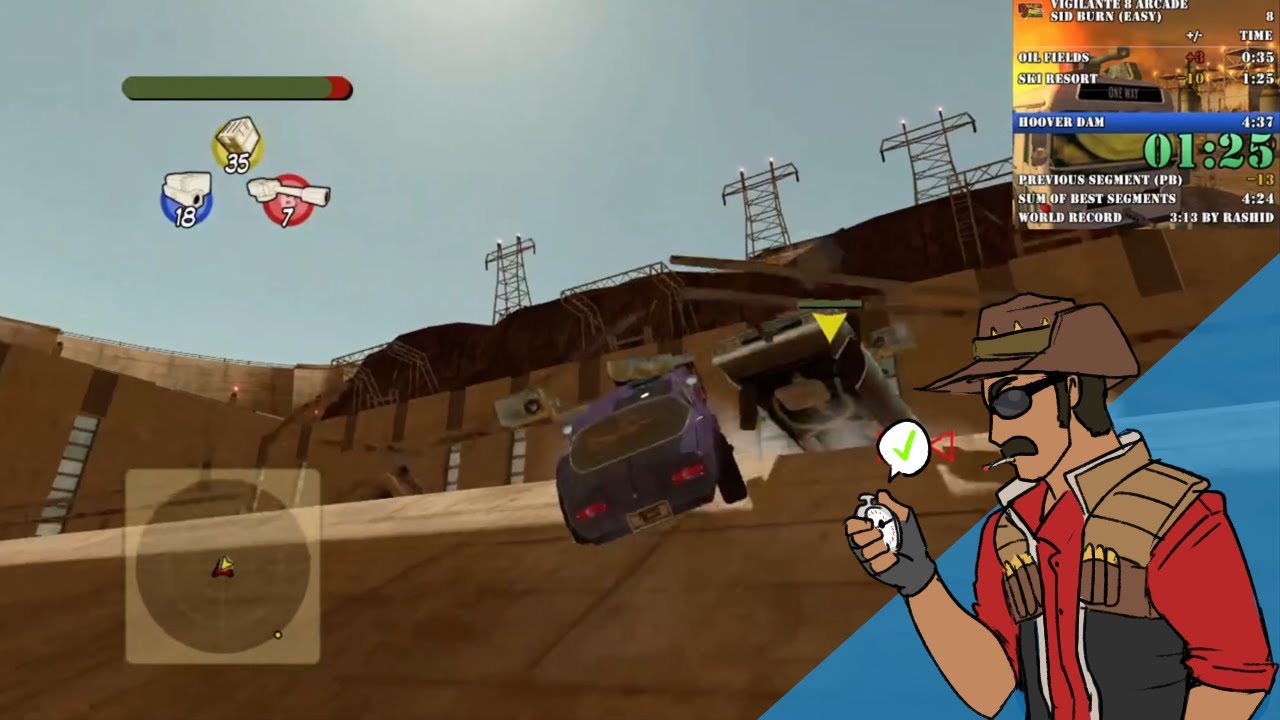 Speedrun: V8 Arcade - Sid Burn (Easy) [3m 18s IGT] - YouTube