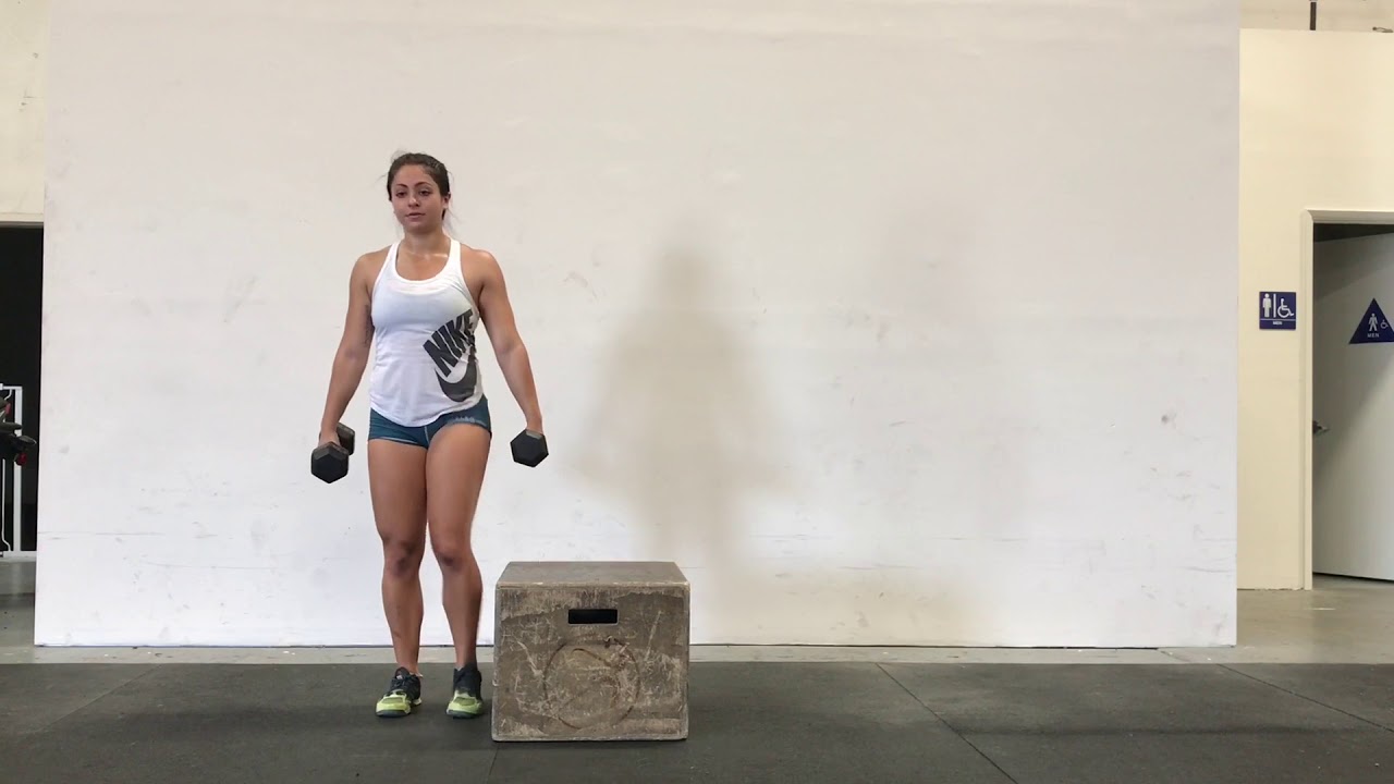 Dumbbell Lateral Step Up and Over - YouTube
