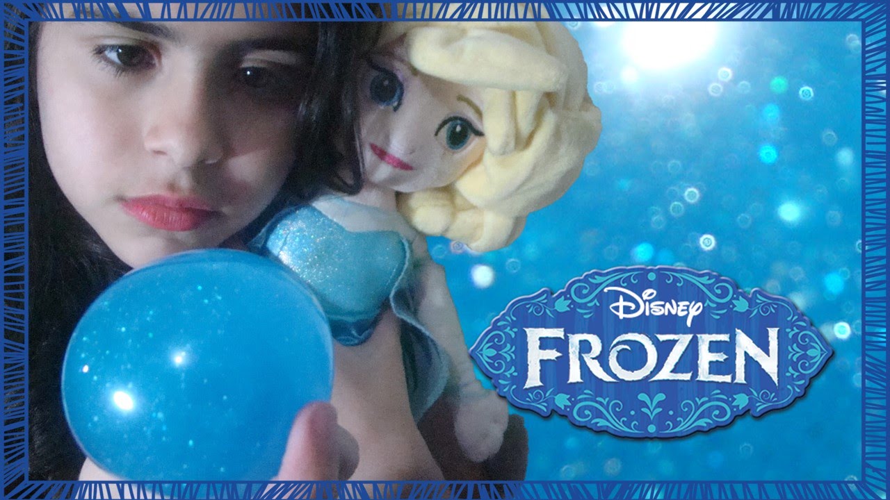 COMO FAZER BOLA ANTI-STRESS! Bola super fofa Elsa Frozen! Stress Ball ...