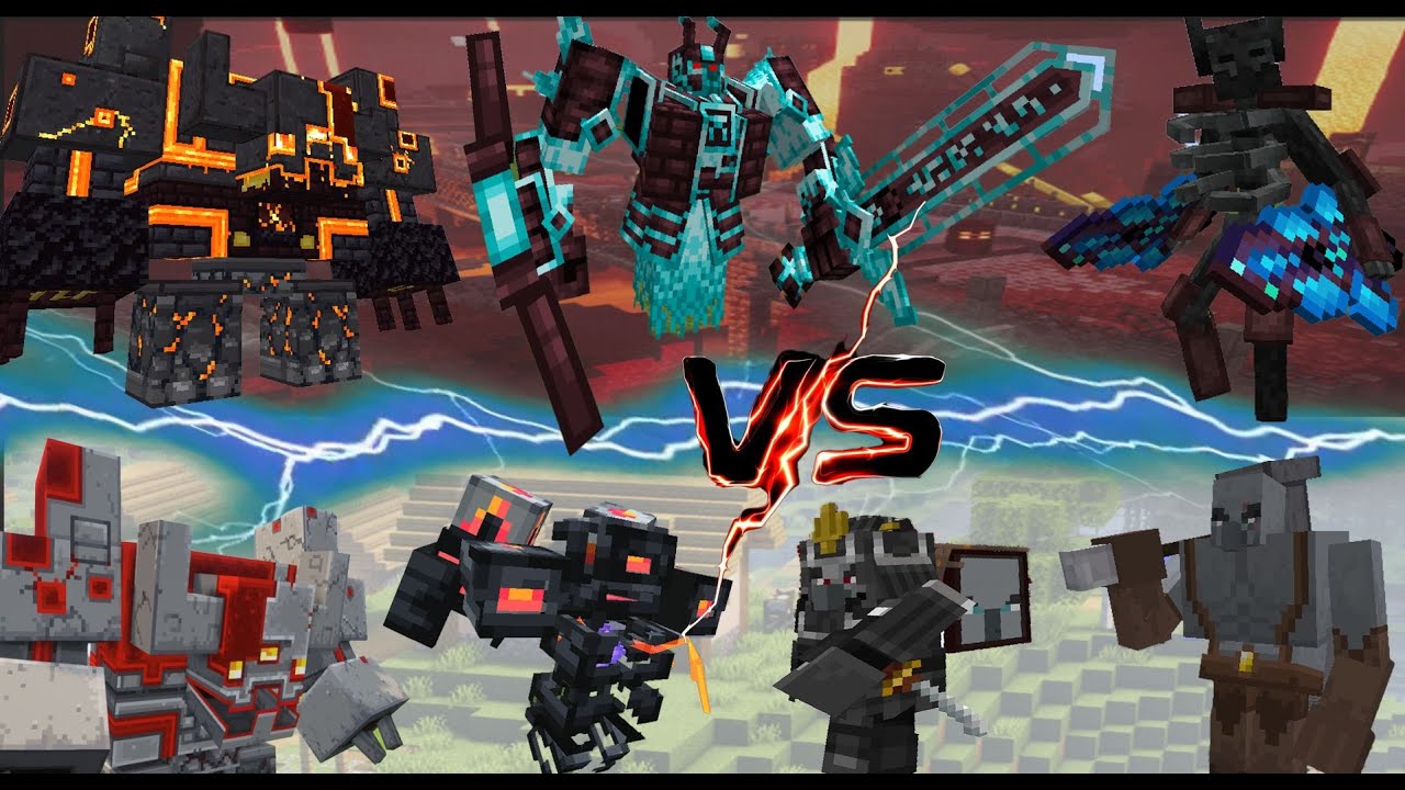 Boss in minecraft VS Igins | Netherite Monstrosity | New Mutant Wither ...