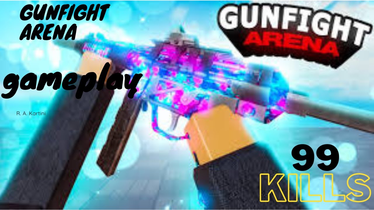 gunfight arena gameplay 99 kills! | roblox (first video) - YouTube