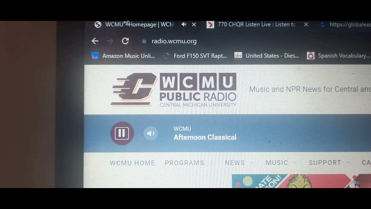 Central Michigan Required Monthly Test on WCMU - YouTube