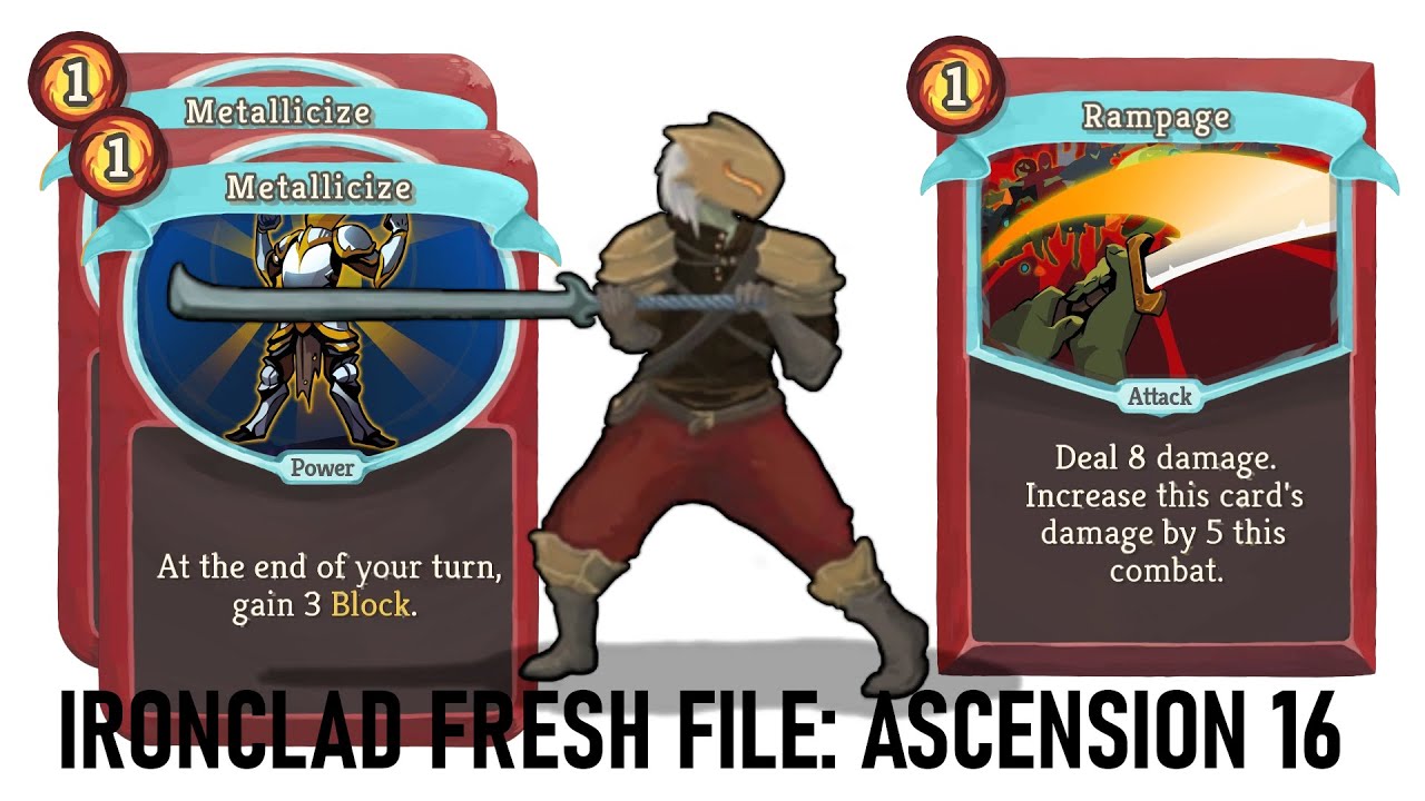 Slay the Spire: Ironclad Fresh File Ascension 16 - FINALLY - YouTube