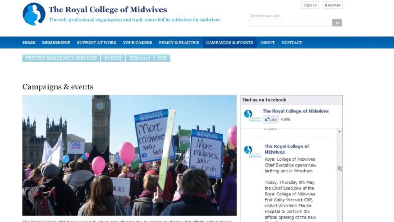 RCM Campaign for Normal Birth/Belfast Trust Midwife Led Unit - YouTube