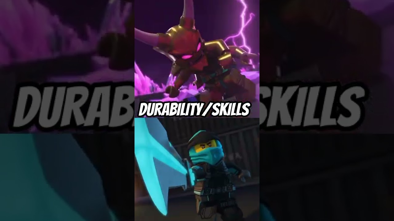 ninjago Golden Oni Lloyd vs Teal ninja - YouTube