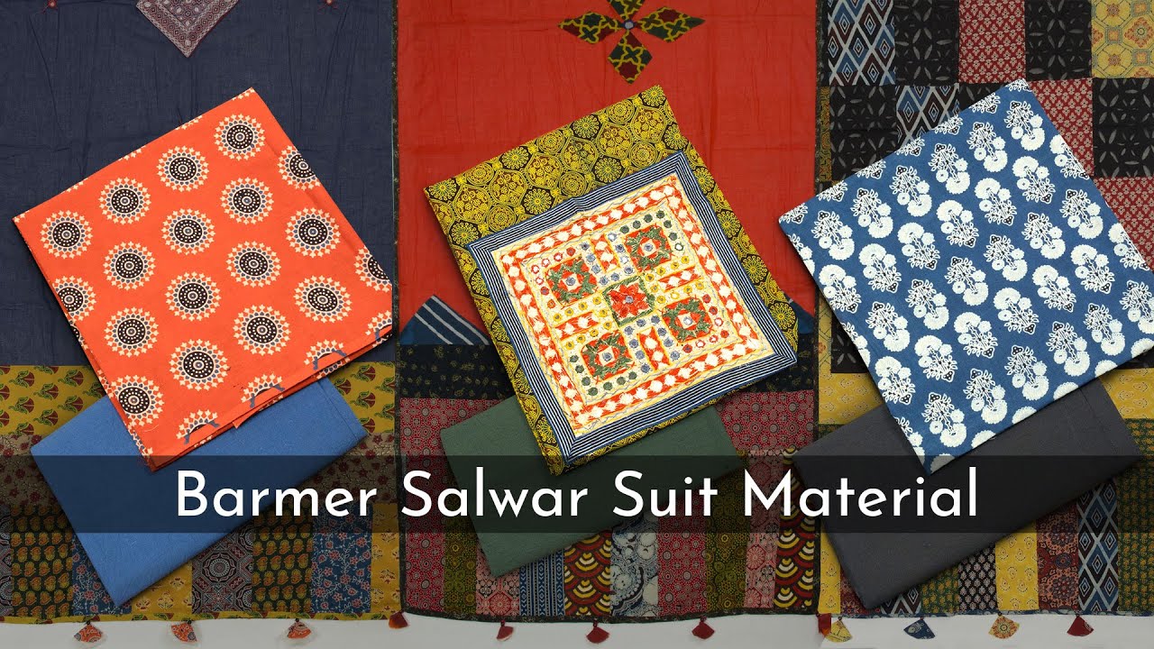 Barmer Patchwork Salwar Suit Materials | Latest Collection | Avishya ...