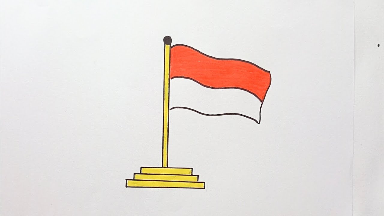 Indonesian Flag •| Cara Menggambar Bendera Nasional Indonesia - YouTube