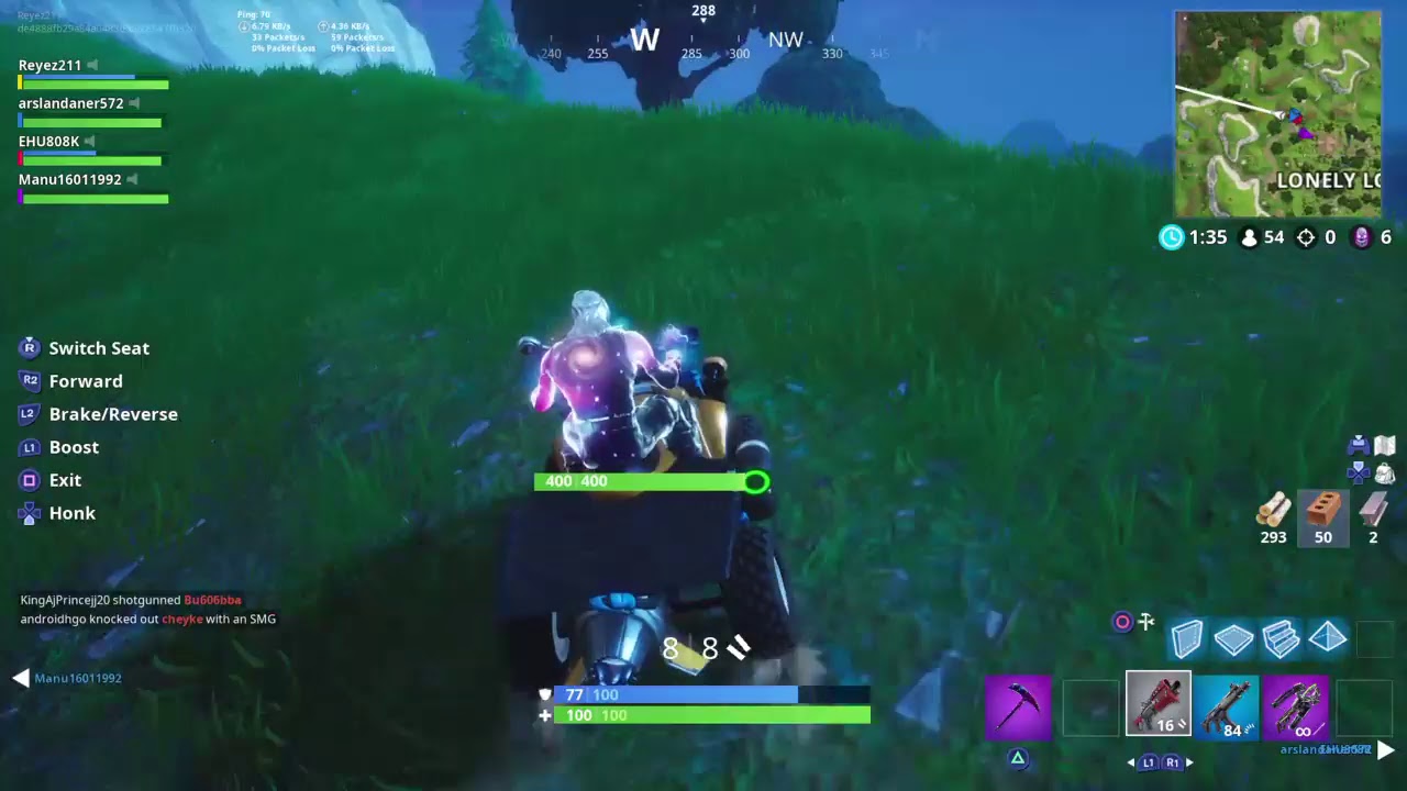 Chill playing solos Galaxy skin pickaxe glider backbling - YouTube