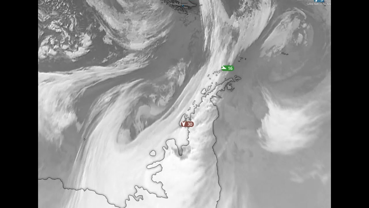 Explosive Cyclone (Bomb Cyclone) in Fossil Bluff antarctic station ...