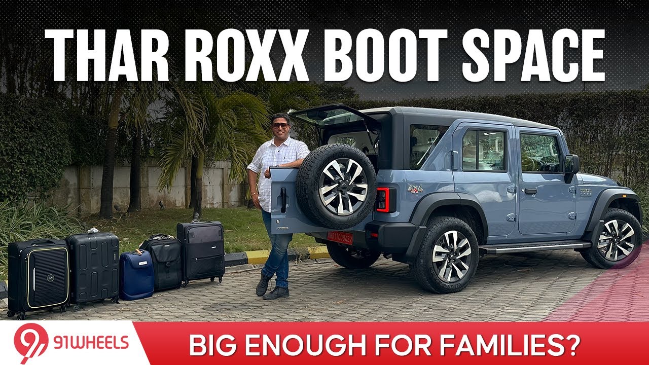 2024 Mahindra Thar Roxx 5 Door Boot Space Explained - Is This SUV Good ...