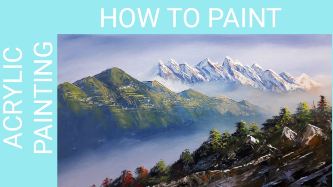 HOW TO PAINT ACRYLIC COLOR PAINTING - YouTube