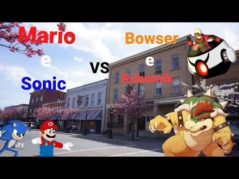 Mario e Sonic vs Bowser e Robotnik - YouTube