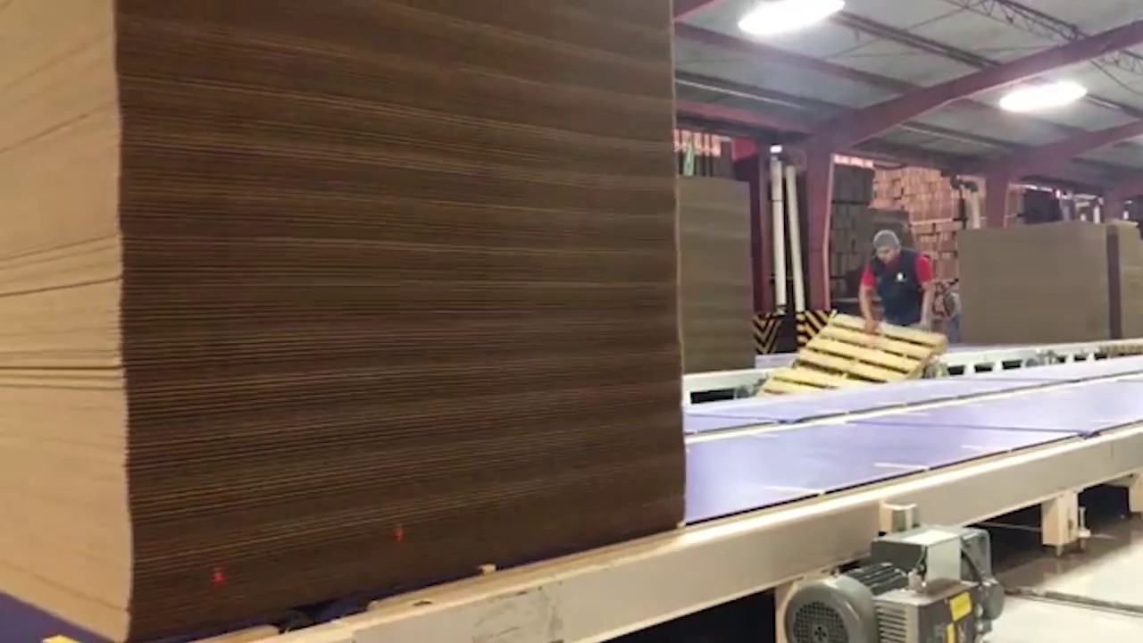 Cardboard logistic systems / Systém logistiky pro archy - YouTube