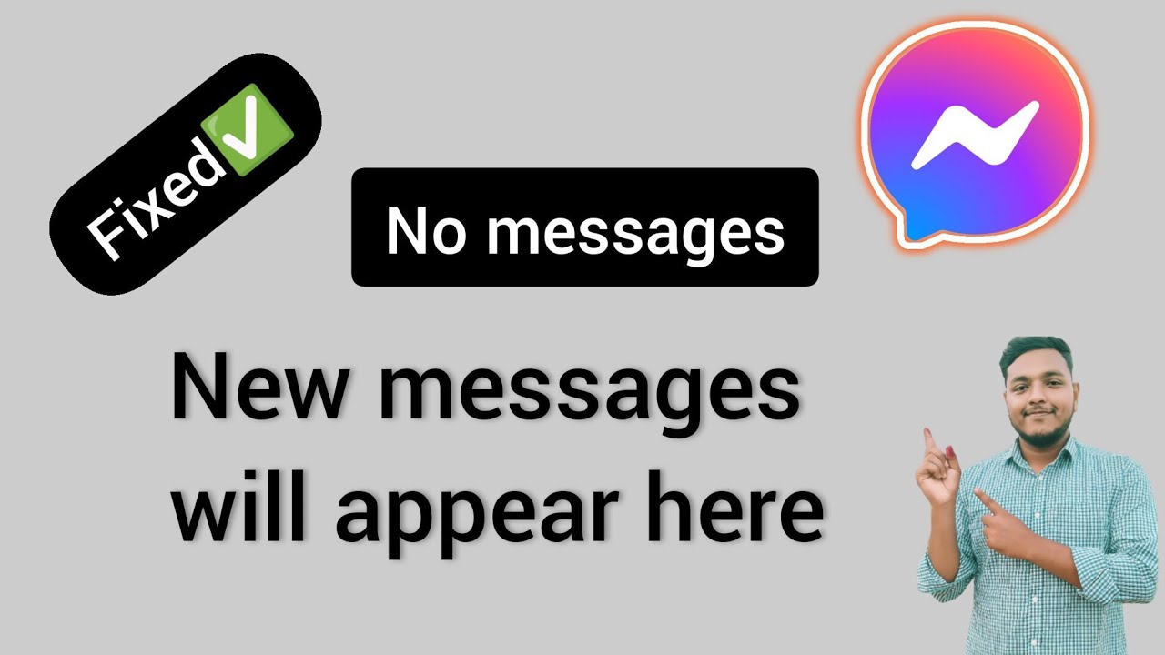 How to fix no messages new messages will appear here 2023 | messenger not showing messages , # ...